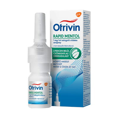Otrivin Rapid Mentol 1 mg/ml adagoló oldatos orrspray 10 ml – Patikamix.hu